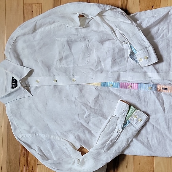 mine | Shirts | Mine Linen Long Sleeve Shirt Xl | Poshmark